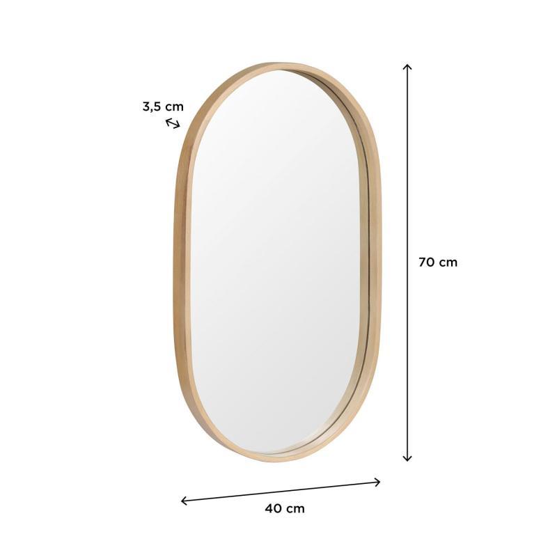 Miroir de salle de bain ovale | PEPPER | Chêne | MobIn Miroir de salle de bain ovale | PEPPER | Chêne | MobIn