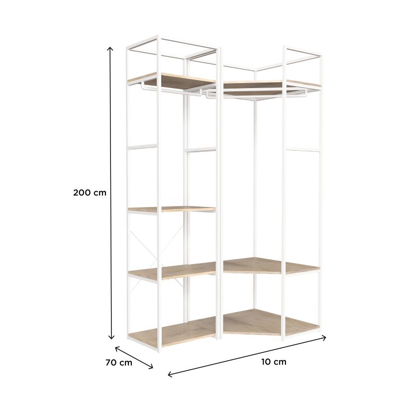 Lot de 2 portants | JUNE | Blanc | MobIn