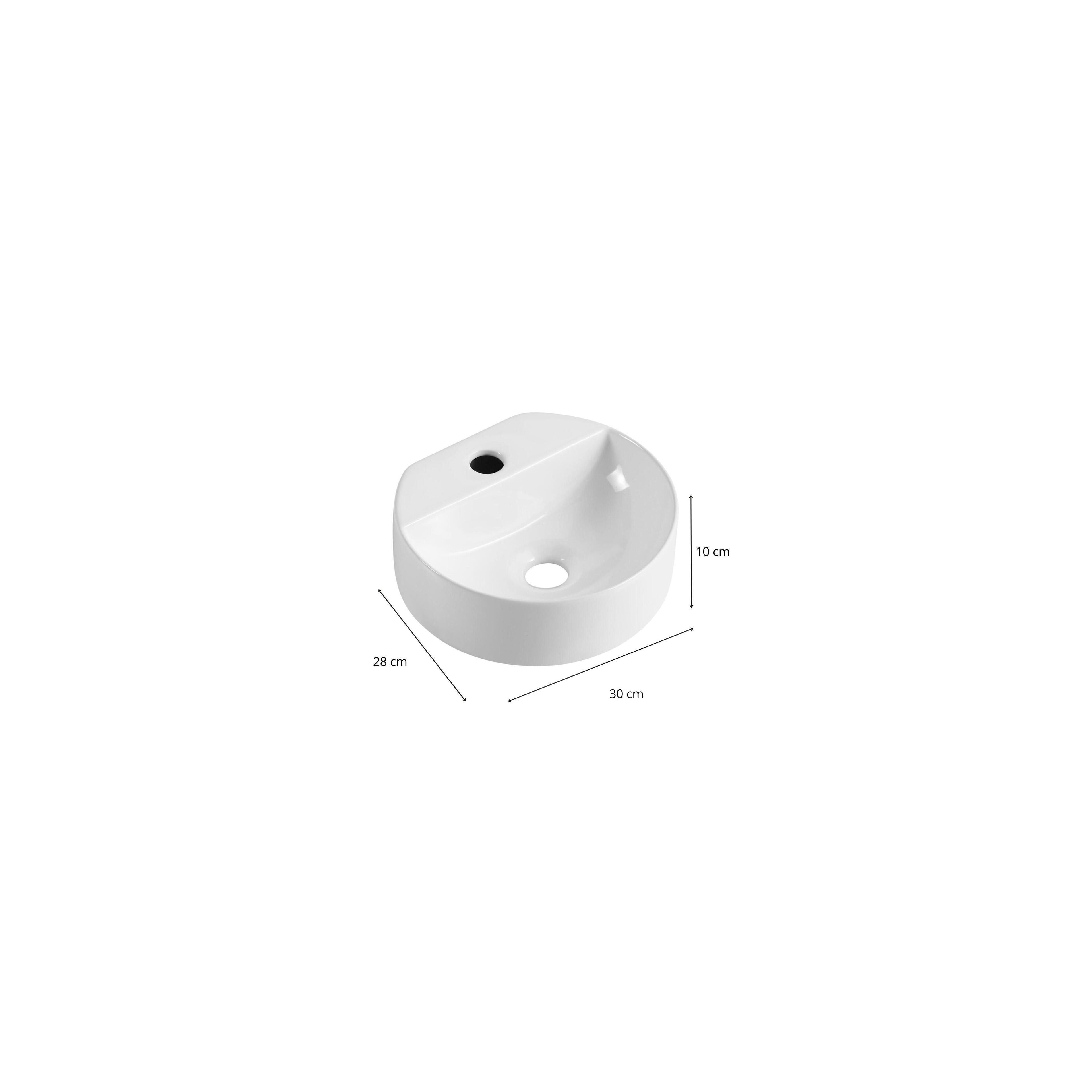 Vasque lave-mains suspendue | Rollo | Rond | Mob-in